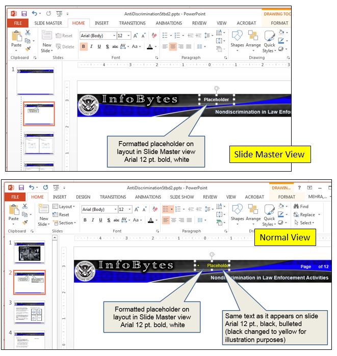 Formatting a text placeholder - Microsoft Q&A