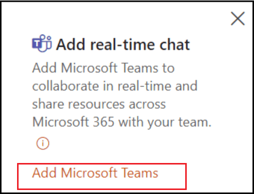 Add Microsoft Teams to a SharePoint Site - Microsoft Q&A
