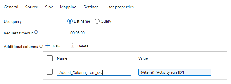 Copy Data Activity - To append a column as one-to-one relationship - Microsoft Q&A