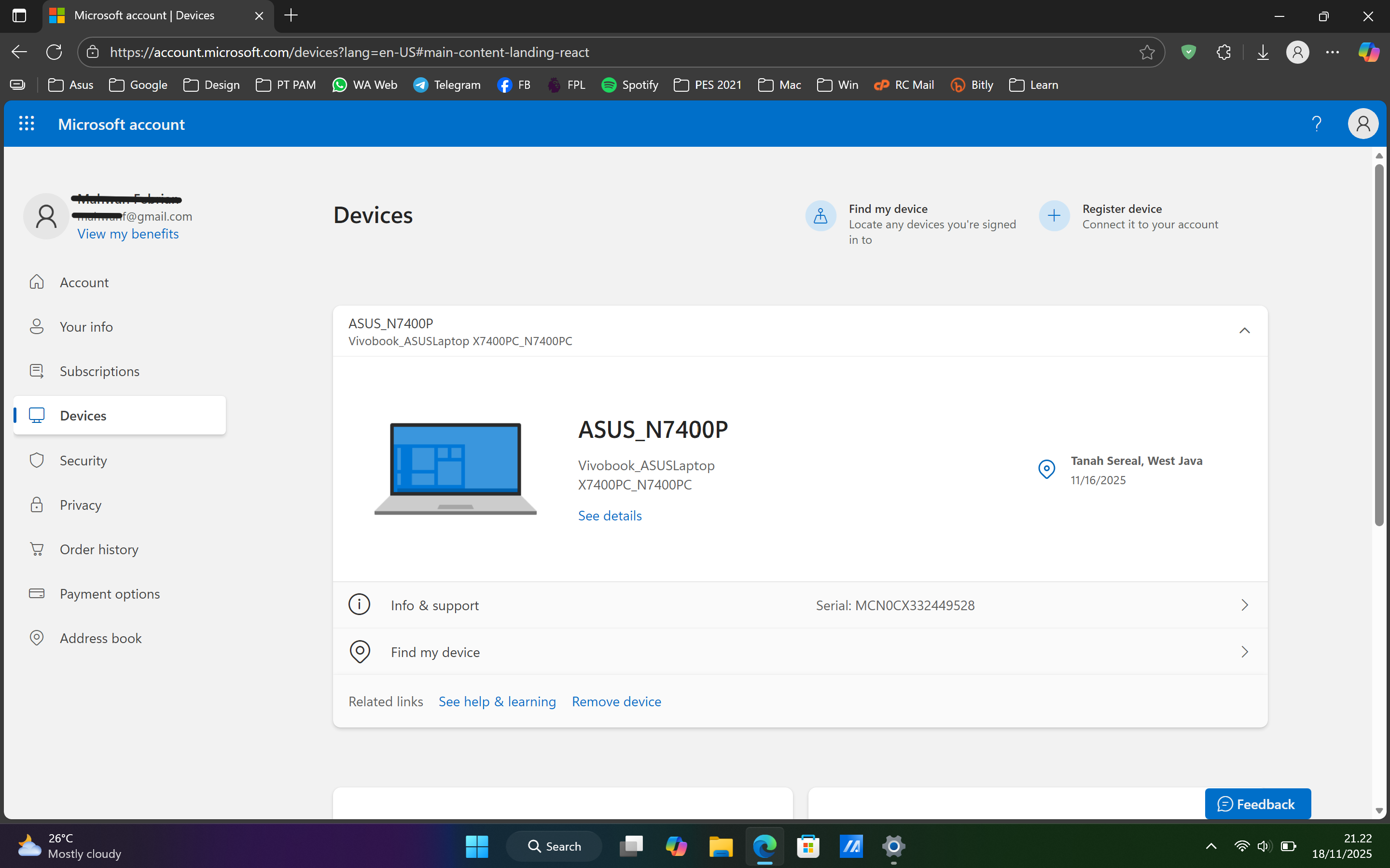 How to remove old linked device form windows 11 setting - Microsoft Q&A