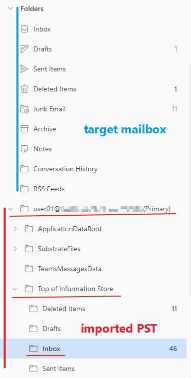 M365 PST Import not going or Merging to TargetRootFolder in the Target Mailbox - Microsoft Q&A