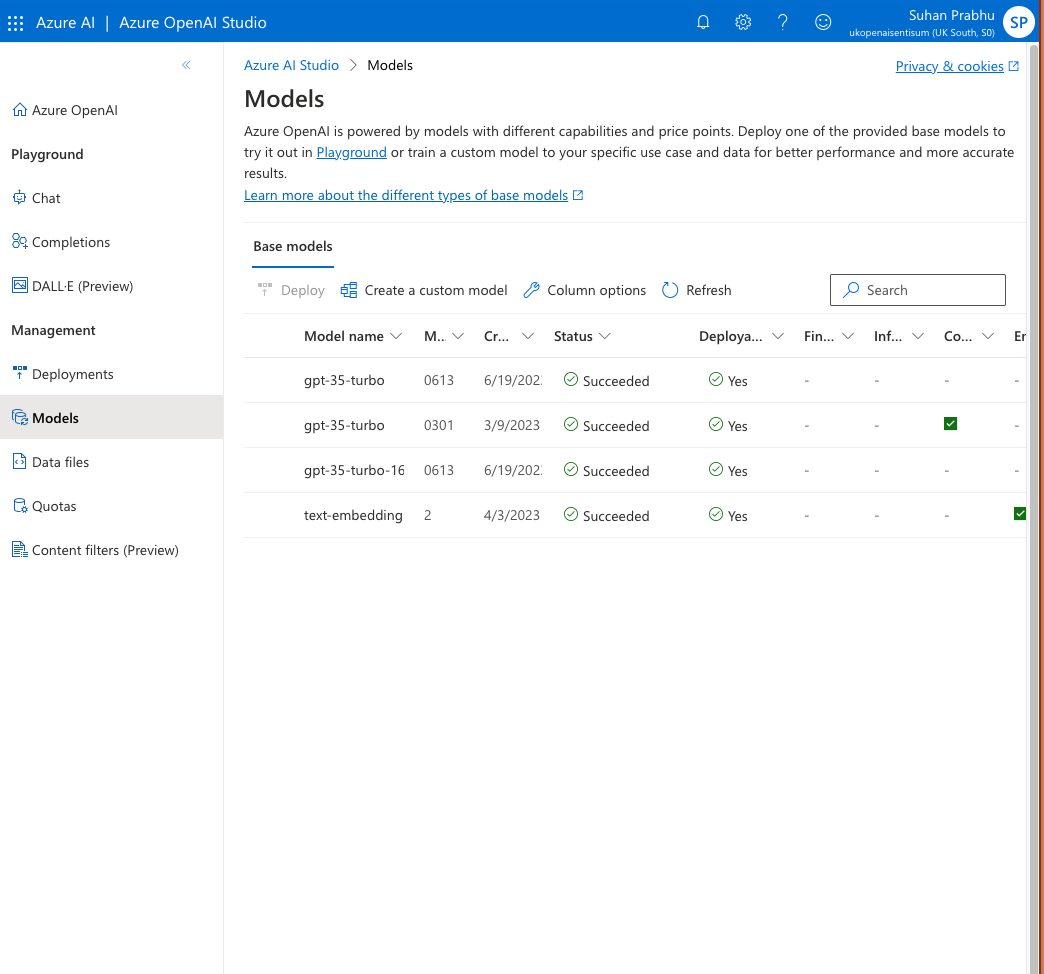 Unable to find GPT-4 model in Azure OpenAI Studio despite receiving approval email - Microsoft Q&A