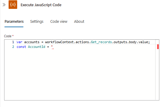JavaScript Code in Inline Expression Loses Content After '@' Symbol in Logic App Workflow ...