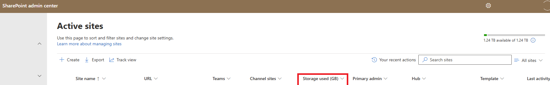 see used storage and limits in sharepoint - Microsoft Q&A