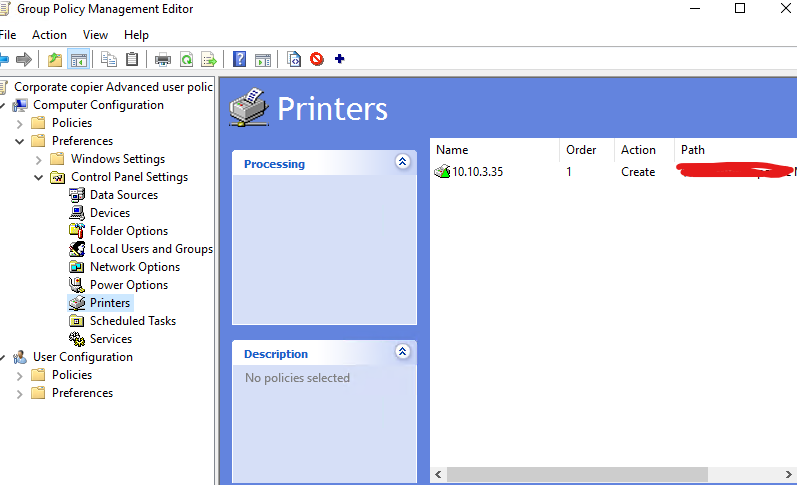 Mapping Printer With Item Level Targeting Question Microsoft Qanda