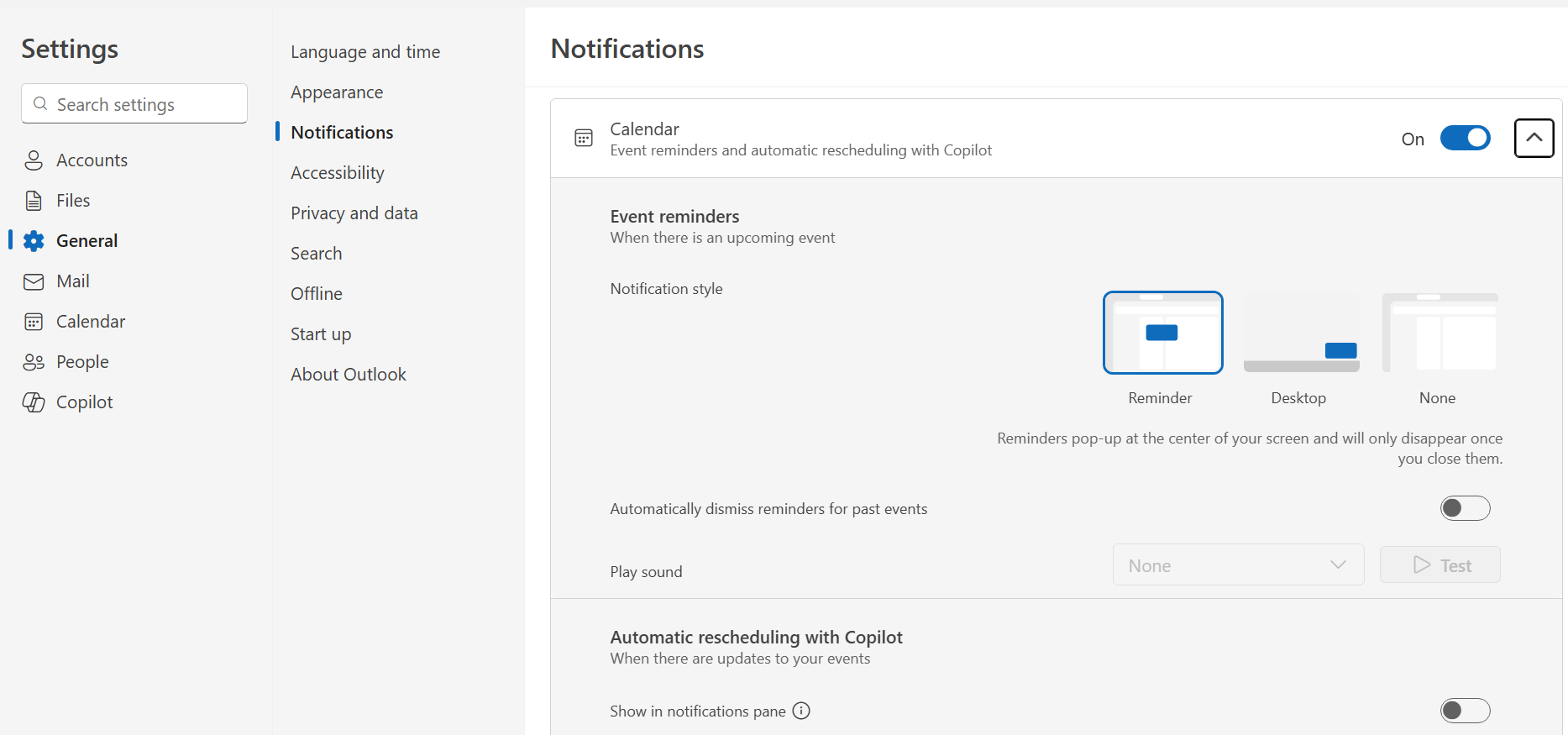 Pop Up Reminders in New Outlook Do Not Stay Up - Microsoft Q&A