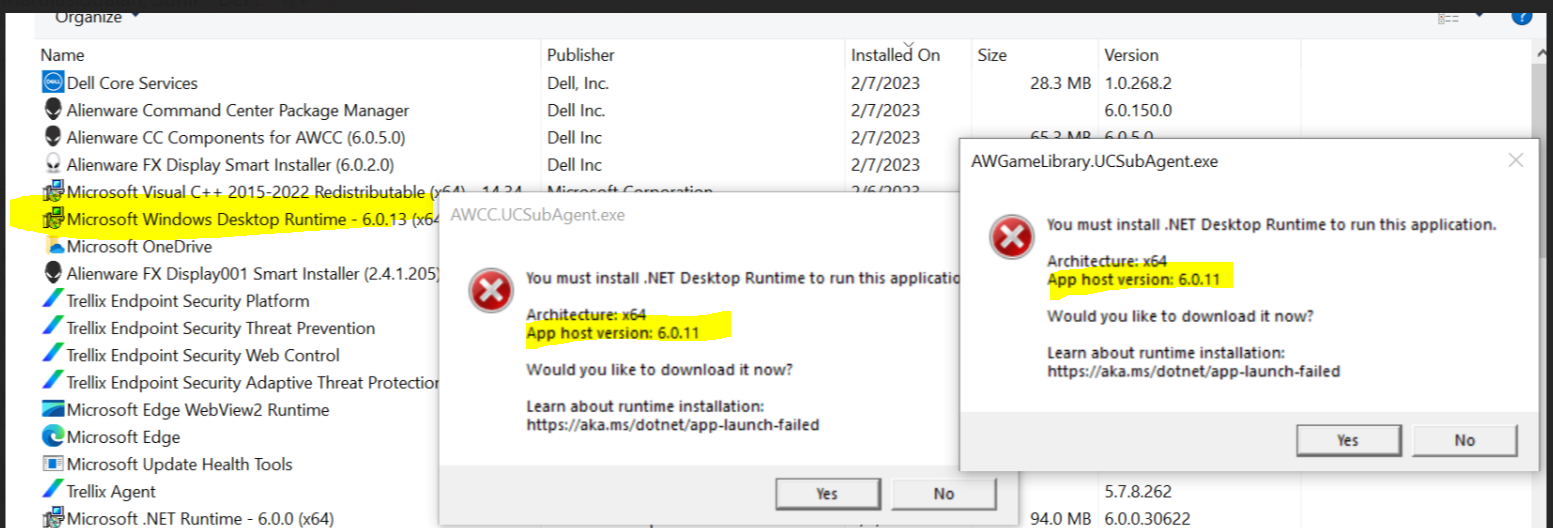 We are getting error while opening the launching app after installation. - Microsoft Q&A
