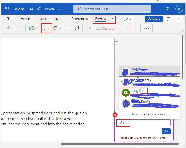 Unable to Tag & Mention people in comment - Microsoft Q&A