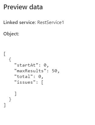 Trying to fetch Jira issues with Azure Data factory - Microsoft Q&A
