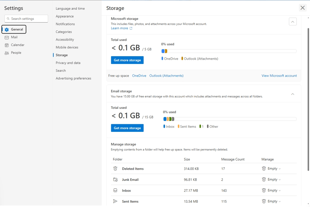 How to sync up real storage and old storage - Microsoft Q&A