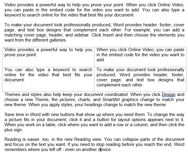 Word 2016 Tables appear to be indented - Microsoft Q&A
