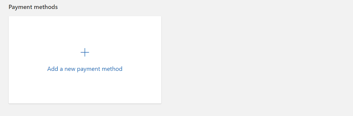 Payment Methods - Microsoft Q&A