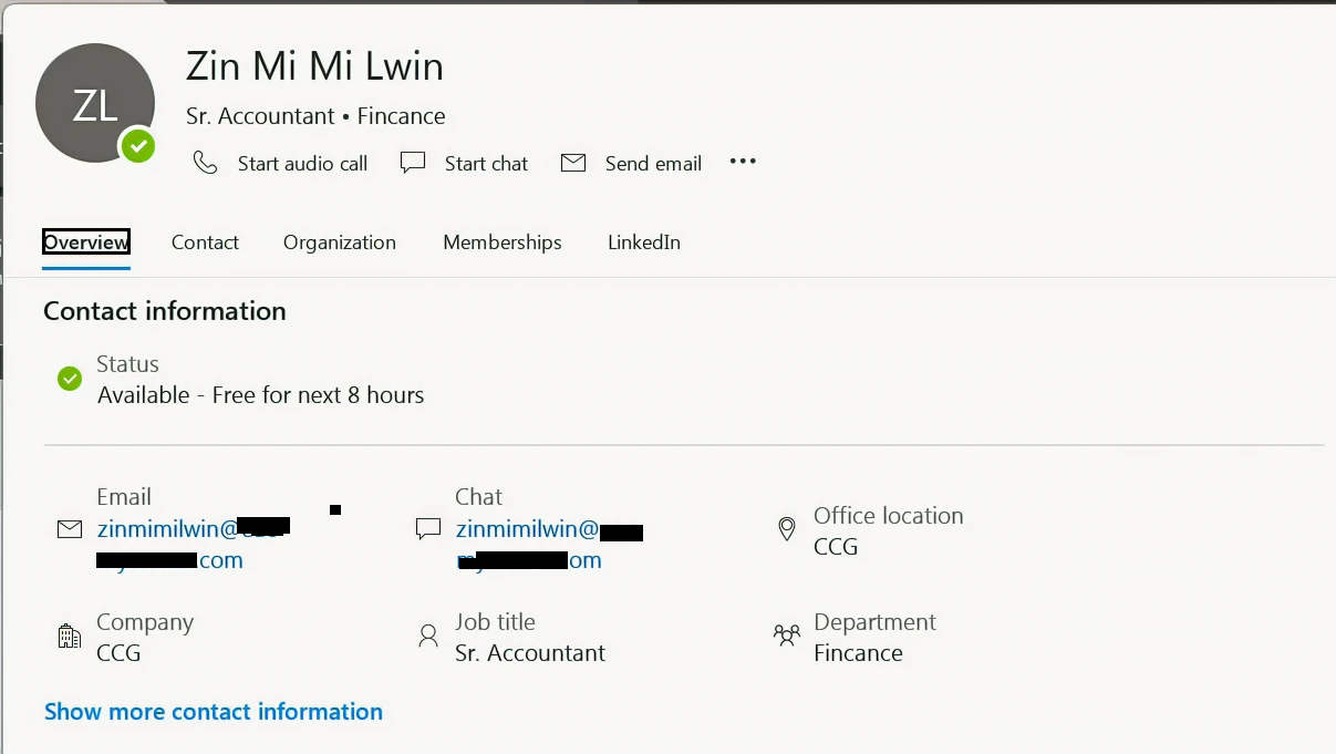 our team user contact email address incorrect at team application ...
