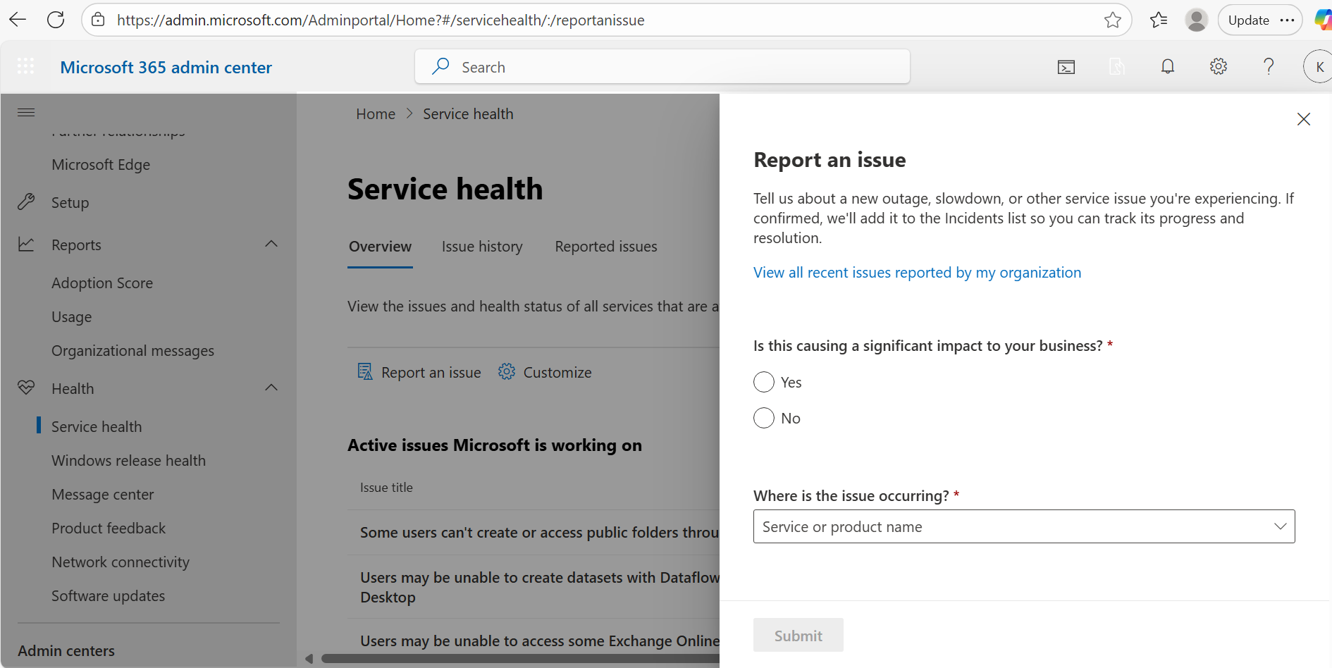 Microsoft loop fast scroll leading to Oops page (error code: STATUS ...