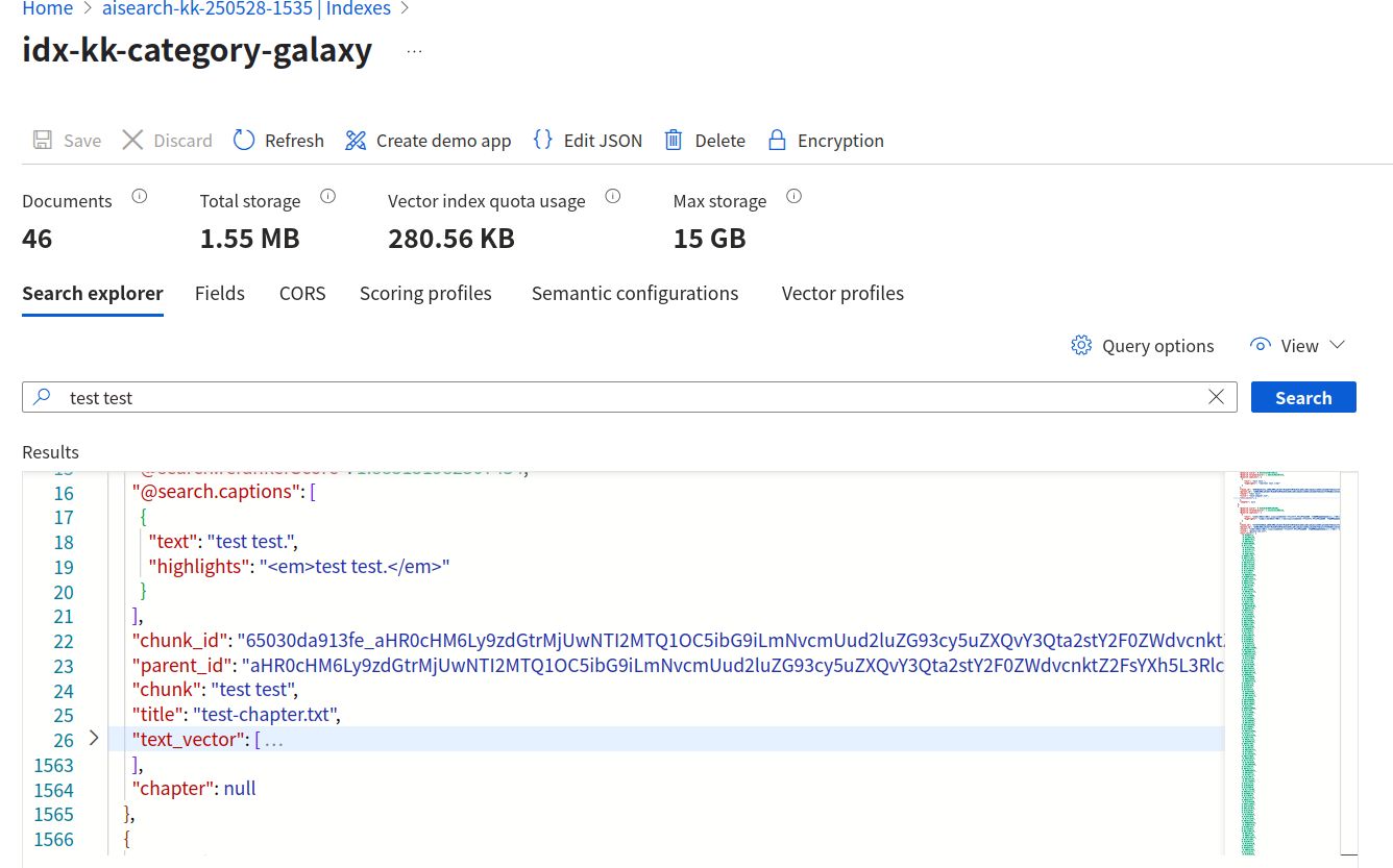 Unable to set field as filterable in AzureAISearch import and vectorize ...