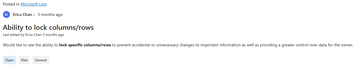 Microsoft Lists - Microsoft Q&A