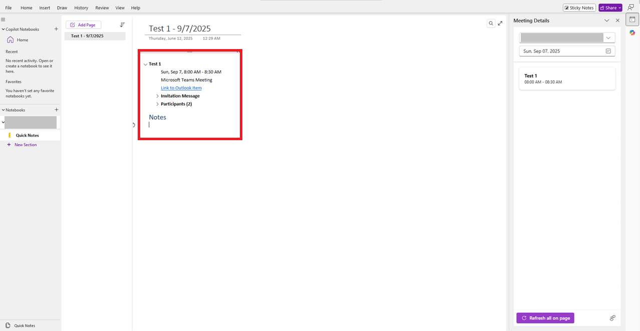 Onenote now using an older version of Meeting Details UI and fails to ...