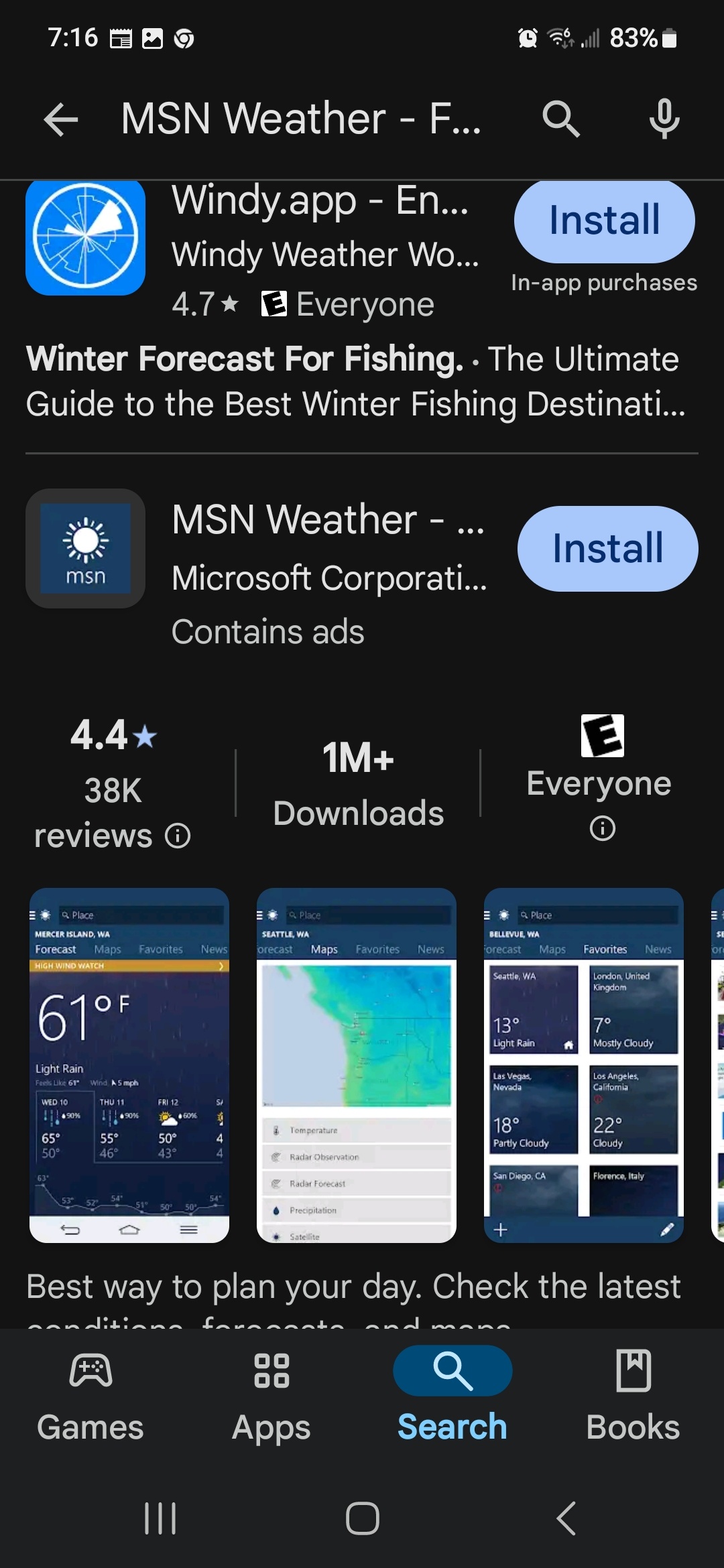 MSN Apps - why is there no weather widget for mobile? - Microsoft Q&A