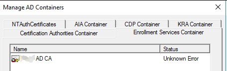 Configuring Enterprise Subordinate CA in a heterogeneous setup. - Microsoft Q&A