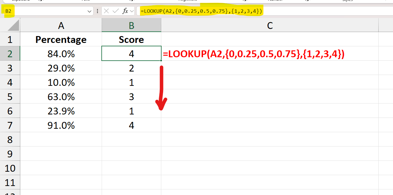 IF Statement with percentage range - Microsoft Q&A