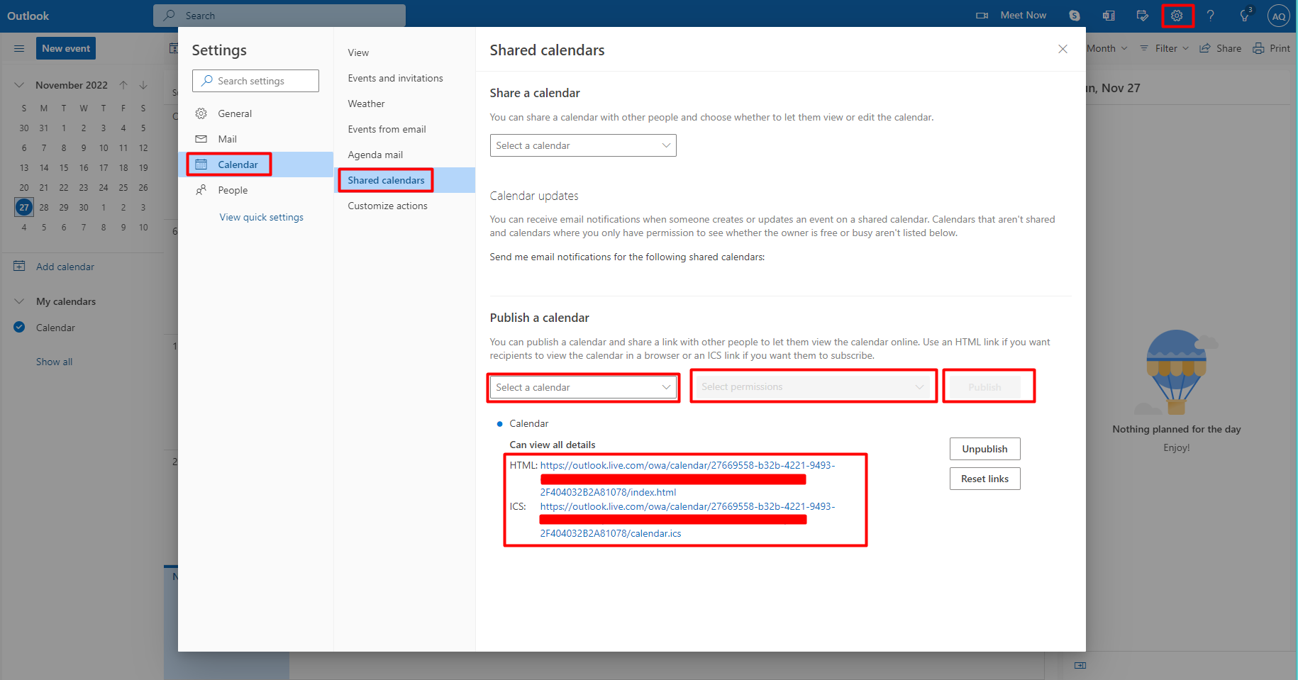 Cannot share Outlook calendar with Google Calendar - Microsoft Q&A