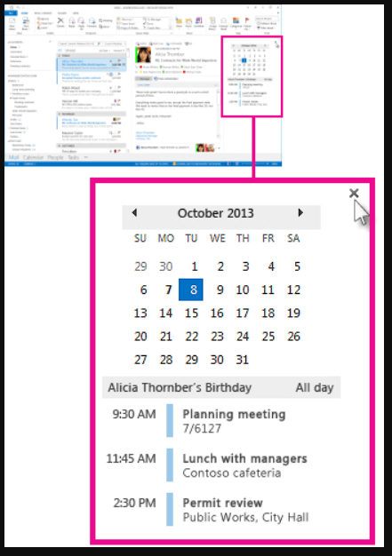 Calendar dock the peak issue - Microsoft Q&A