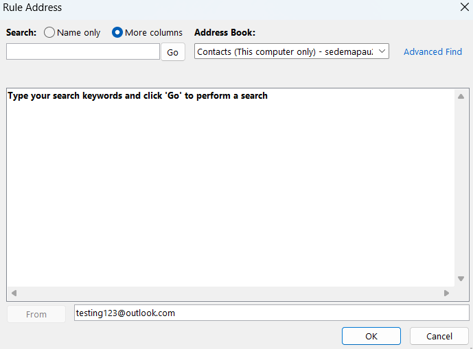 Automatically Use A Different Email Address From Another Account When Replying To A Specific