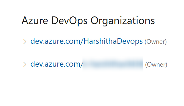 Unable to leave a Azure Devops organization - Microsoft Q&A