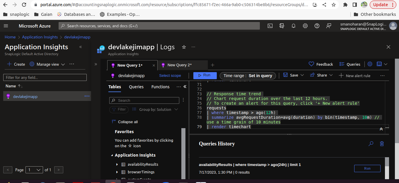 I cannot figure out where to find Azure Service Bus requests sent through a Java client based on ...