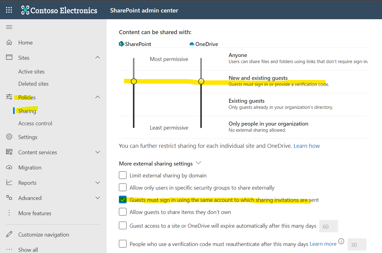Restrict sharing anonymous links externally - Microsoft Q&A