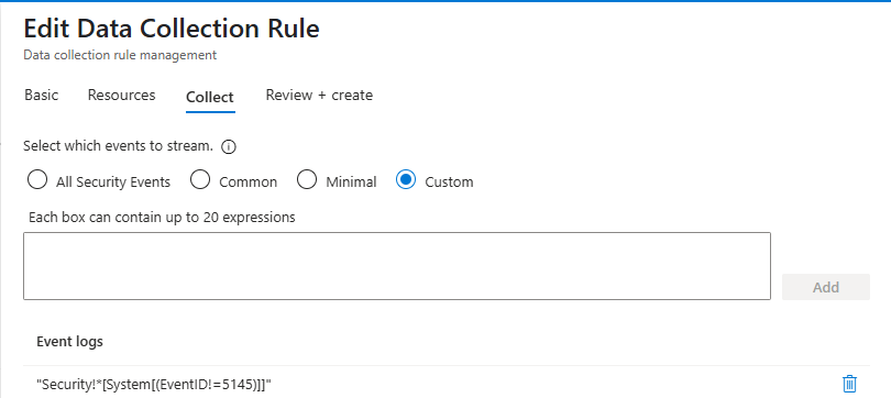 How do collection rules work in Microsoft Sentinel for filtering ...