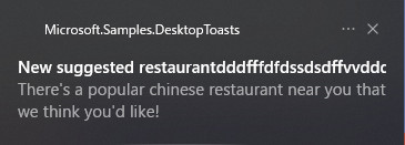 How to create a system notification with ultra long ellipses displayed ...