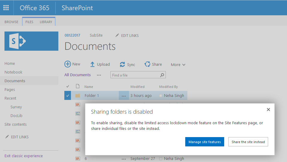Limited-access User Permission Lockdown & Office 365 / SharePoint Online - Microsoft Q&A