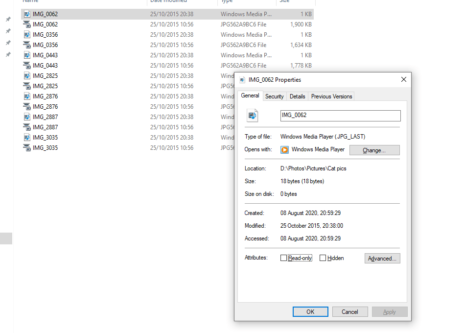 Photos changed into WMP files! - Microsoft Q&A