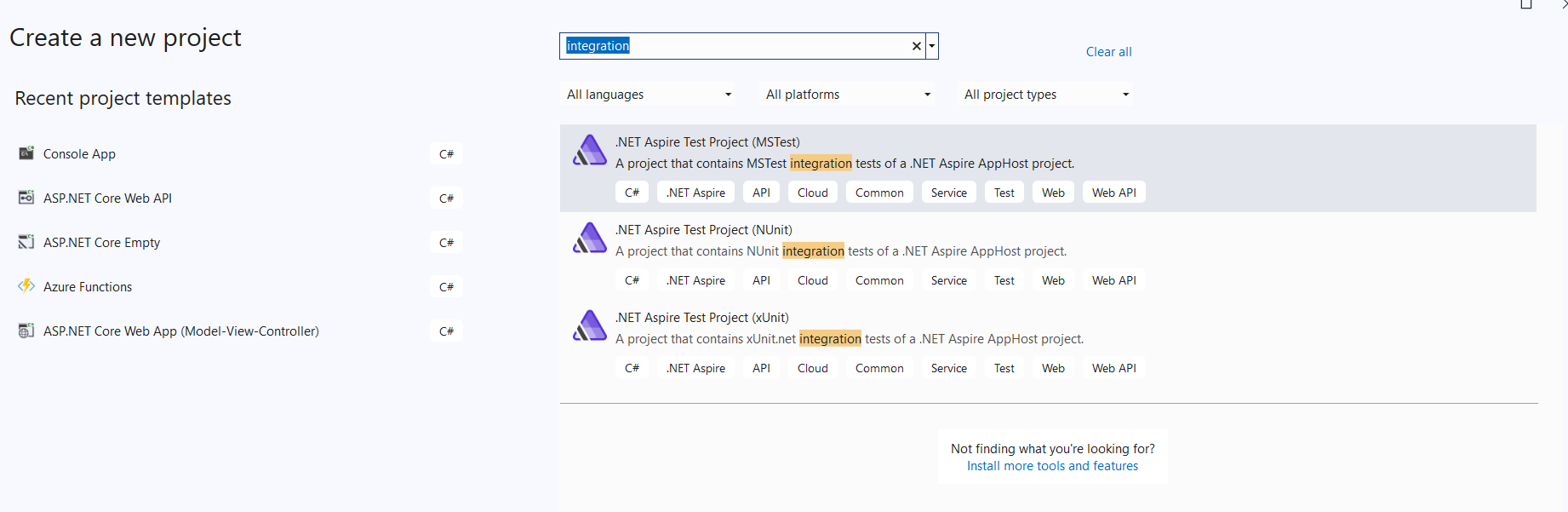 SQL Server Integration Service is installed but why there is no Integration template in Visual ...