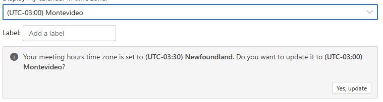 Change work hours time zone - Microsoft Q&A