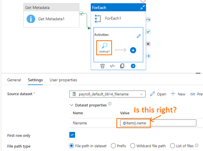 How to write expression to get the output of 2nd row on certain column in csv file? - Microsoft Q&A