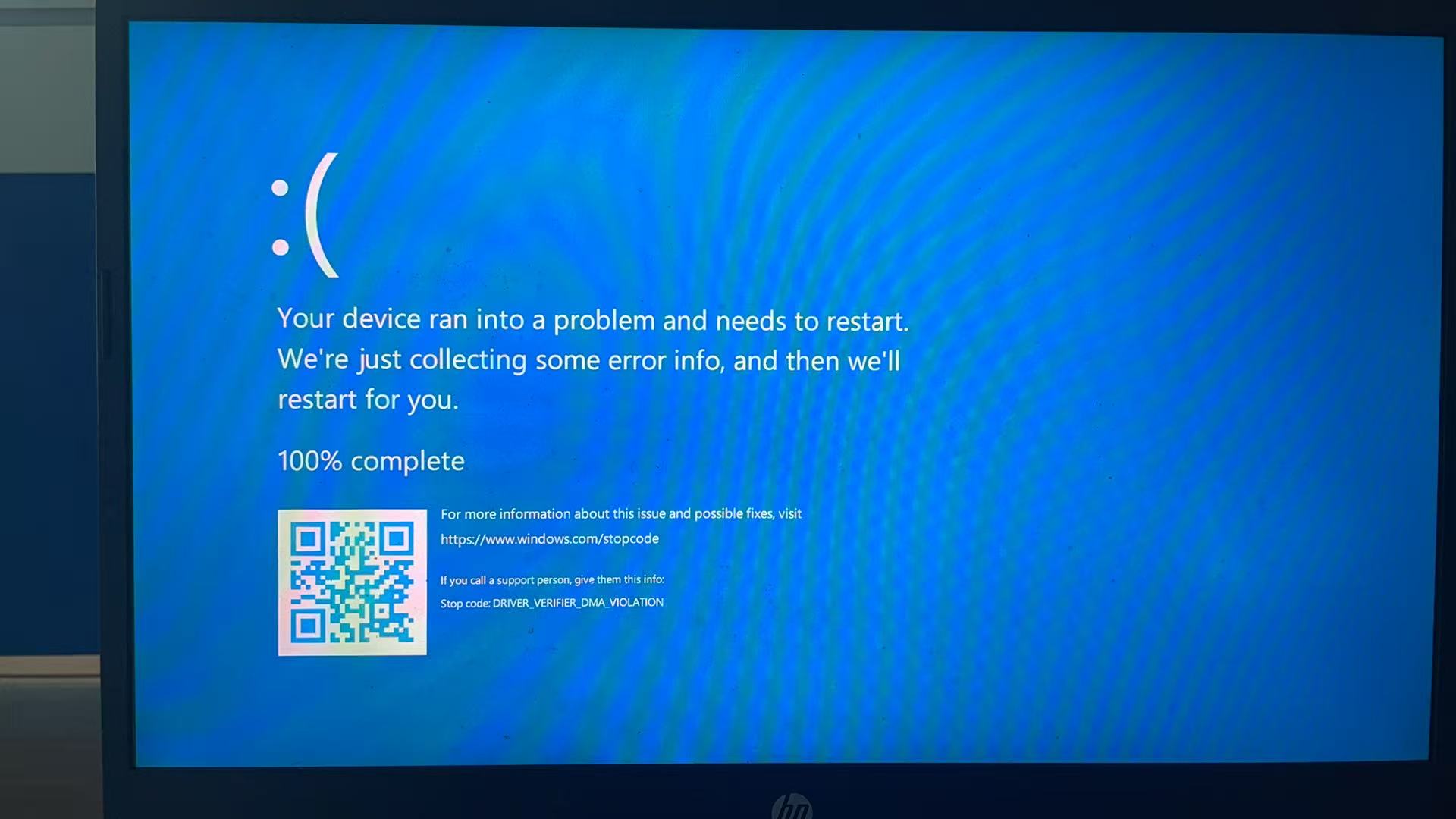 driver verifier dma violation - Microsoft Q&A