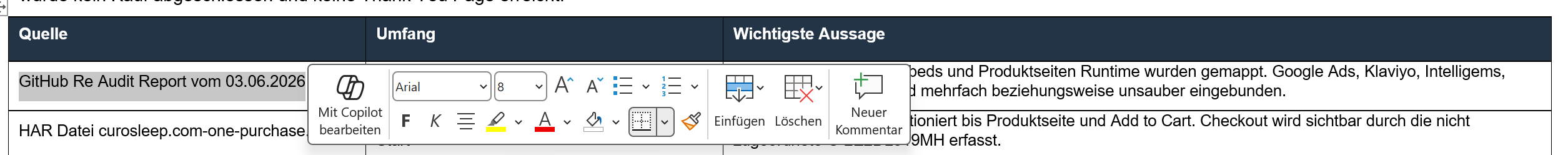 Microsoft Word floating Mini Toolbar covers selected text inside tables ...