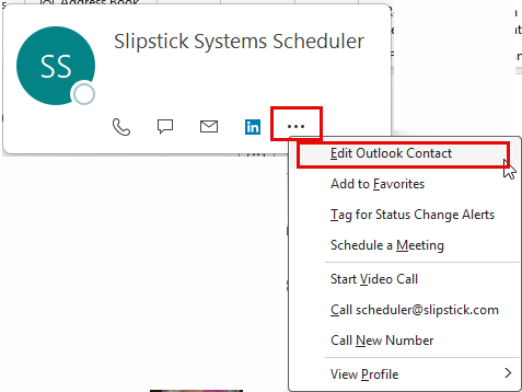 How do I edit a contact in my contacts list when outlook-classic will ...