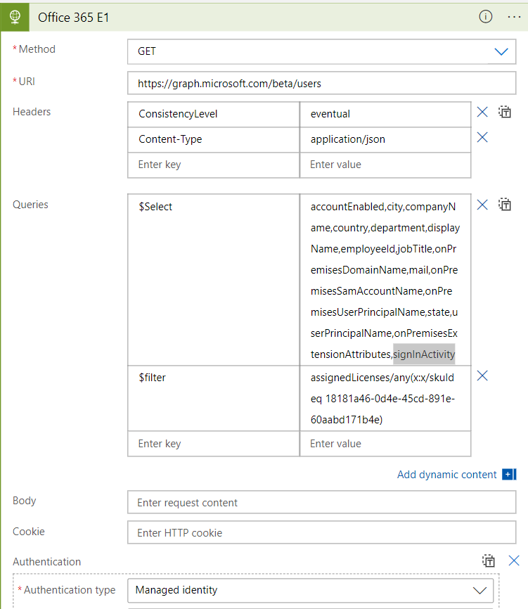 Logic Apps Parsing Json And Filtering User Data Based On Last Sign In Activity Microsoft Qanda 