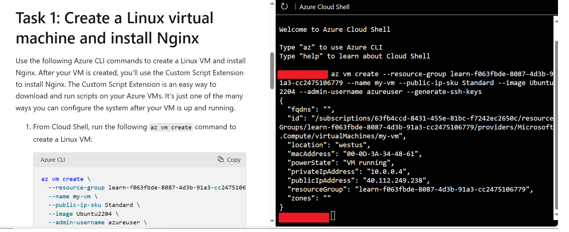 Exercise Create An Azure Virtual Machine Microsoft Qanda