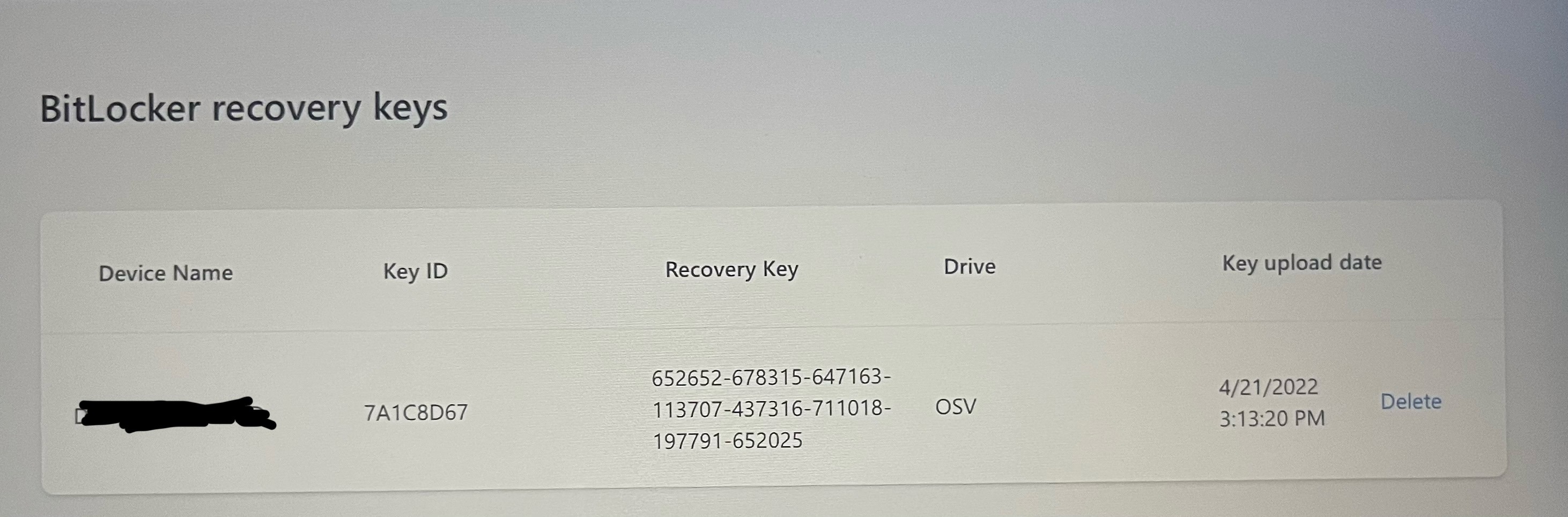 Bitlocker recovery key not working - Microsoft Q&A
