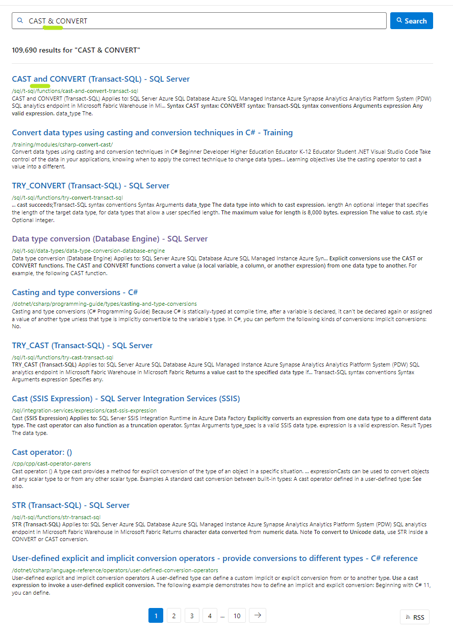 How to instrument Microsoft Learn Search instrument to get results ...