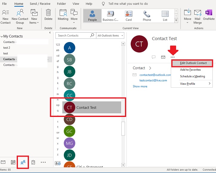 delete email addresses for a contact - Microsoft Q&A
