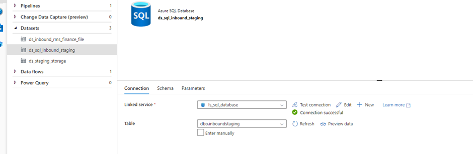 can use a dataset for pipeline but can't use for dataflow in Azure Data ...