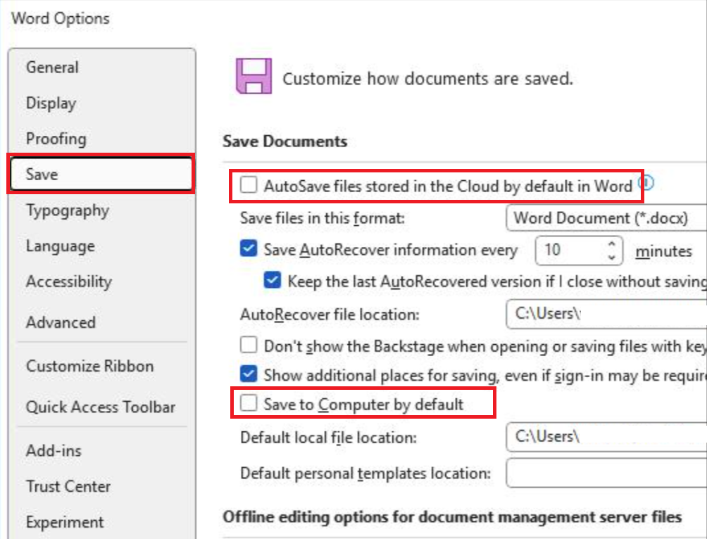 OneDrive issue: Excel, Powerpoint, Word autosave is disabled when opening files from sharepoint ...