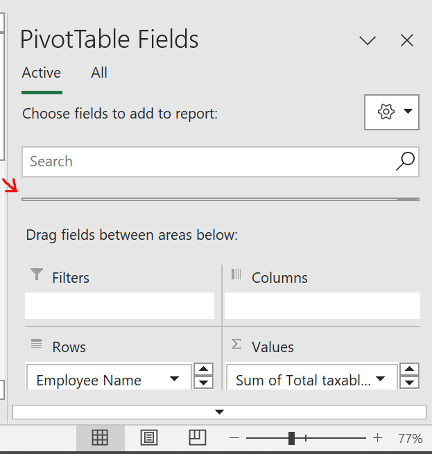 How do i fix the layout of my PivotTable Fields - Microsoft Q&A