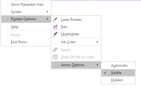 PowerPoint Presenter View & Mouse Display - Microsoft Q&A