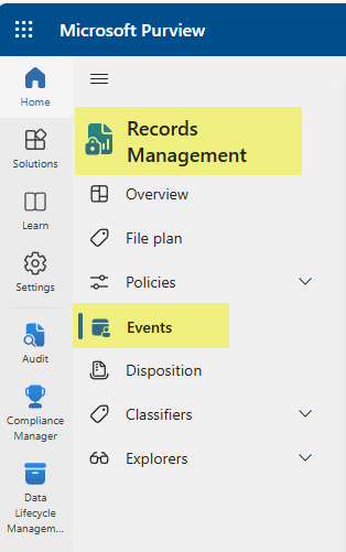All Retention Events created in Microsoft Purview show a Distribution ...